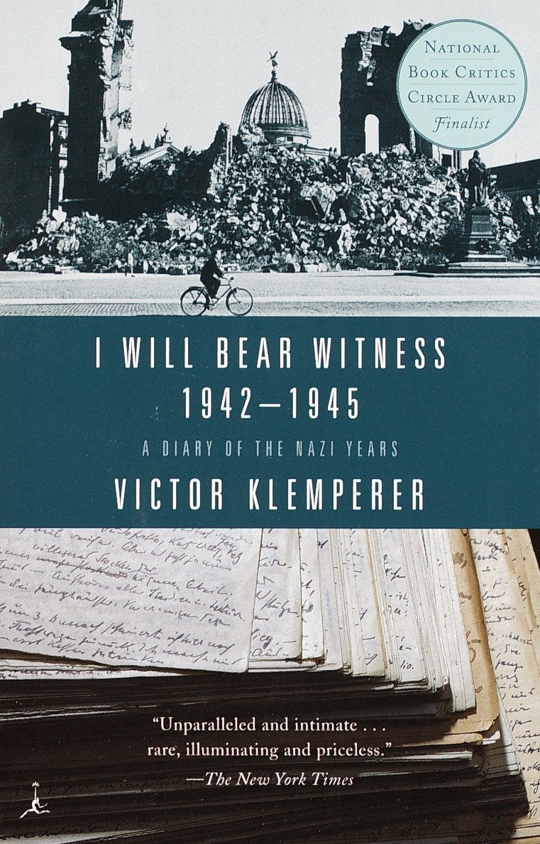 I Will Bear Witness 1942-1945: A Diary of the Nazi Years – United ...